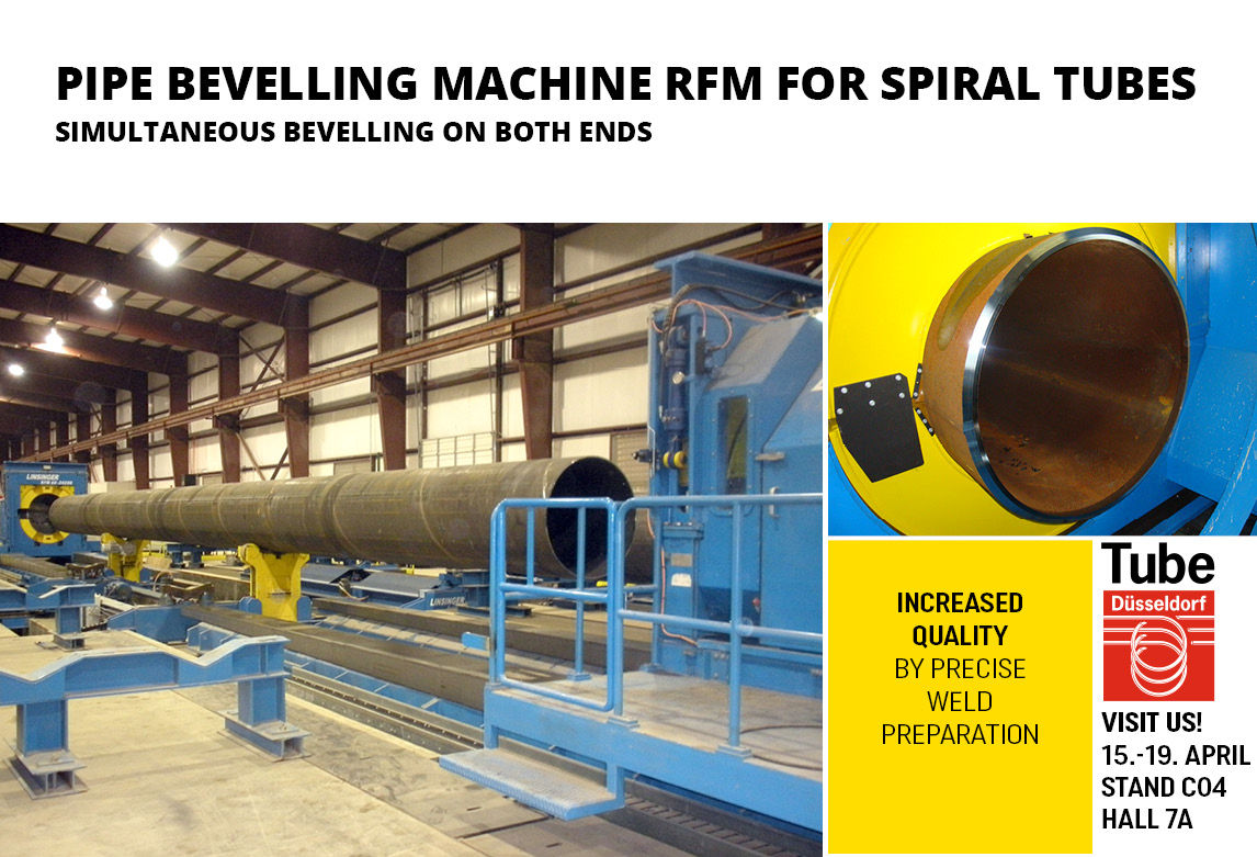 Linsinger Maschinenbau - Pipe bevelling machine RFM for spiral tubes
