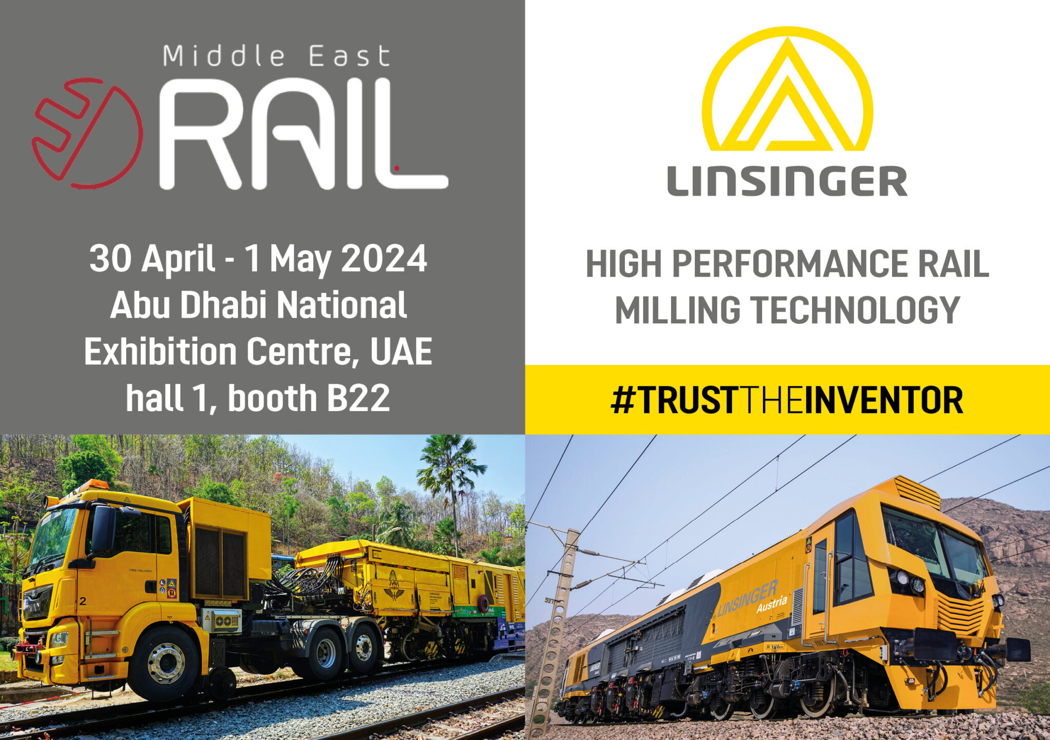 Linsinger Maschinenbau - LINSINGER at Middle East Rail