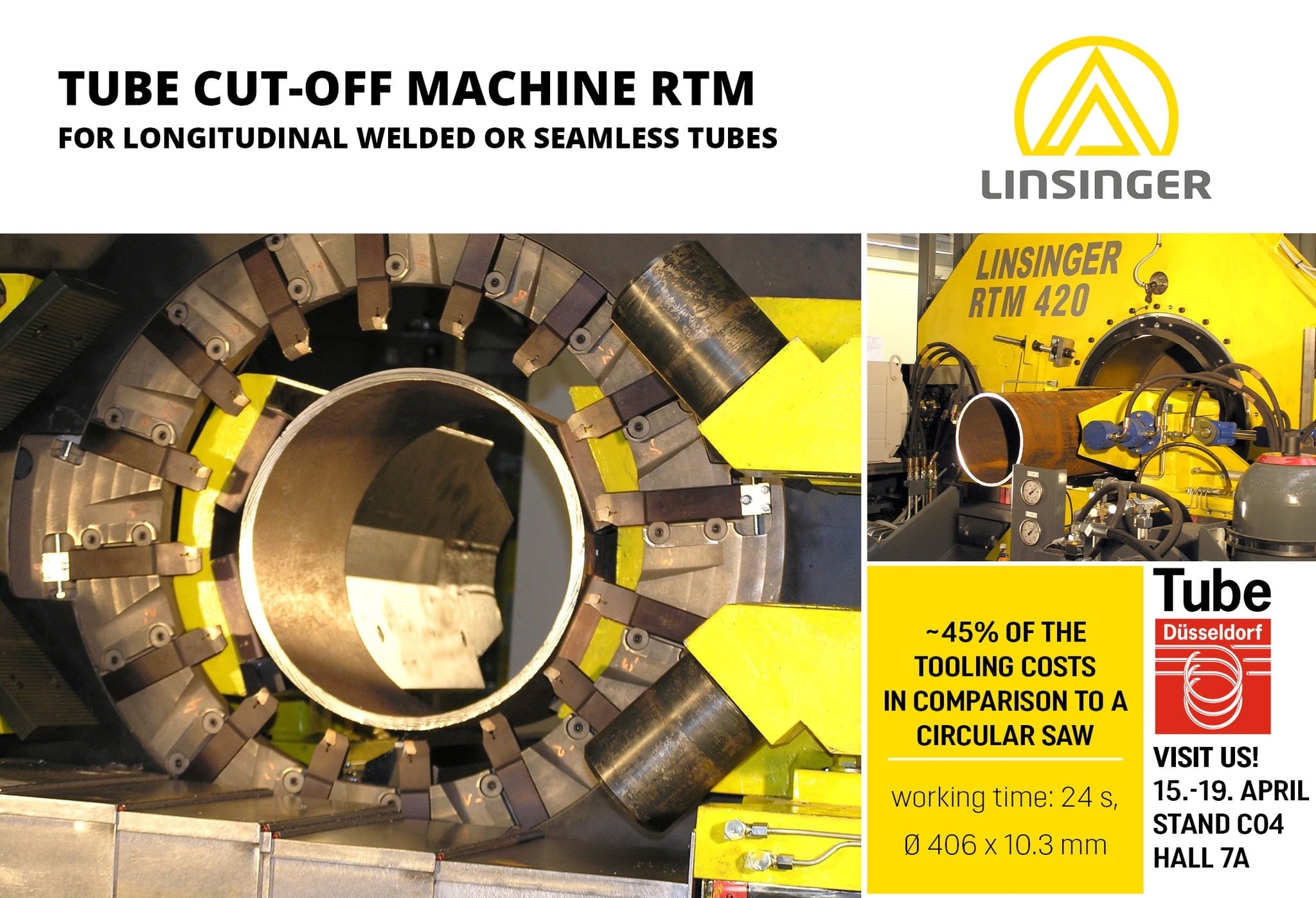 Linsinger Maschinenbau - Fast tube cut-off